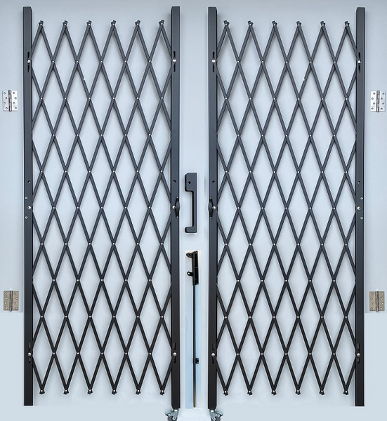 Double Folding Security Gate, 66 Inches High, 96 and 180 inches Wide ...