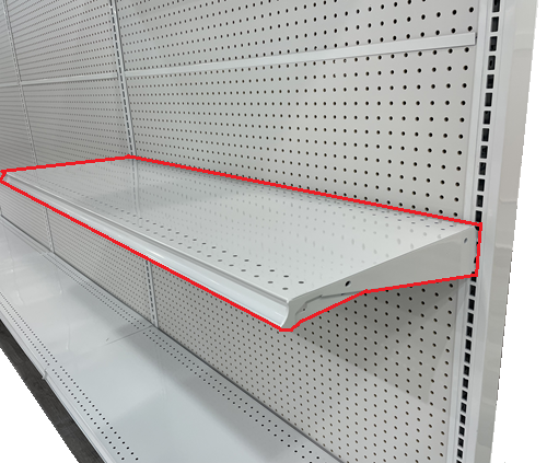 Supermarket and convenience store Gondola shelves unit single top shel ...
